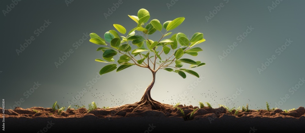 Investment success as a small tree growing into a flying arrow plant a ...