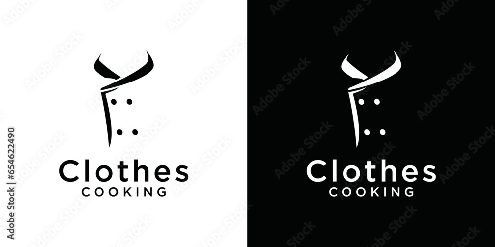 Best vector chef uniform logo for catering food, food or beverage cafes ...