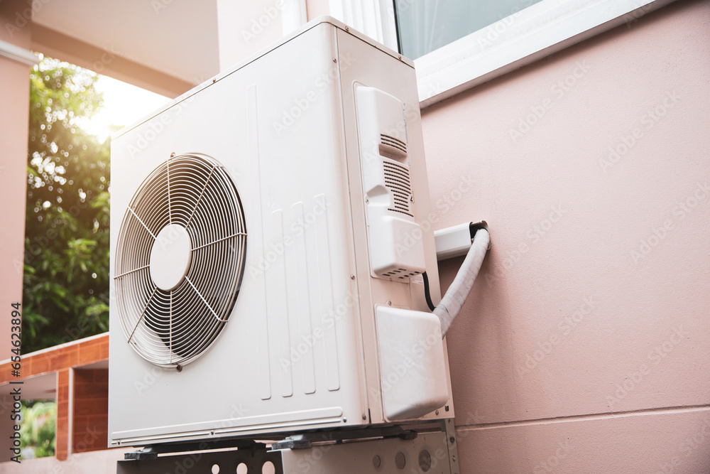 Air compressor external split wall type of outdoor home air conditioner ...