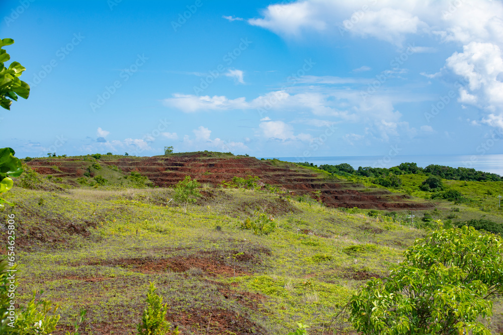 The bauxite terraces (it used to be a bauxite mine around 100 years ago ...