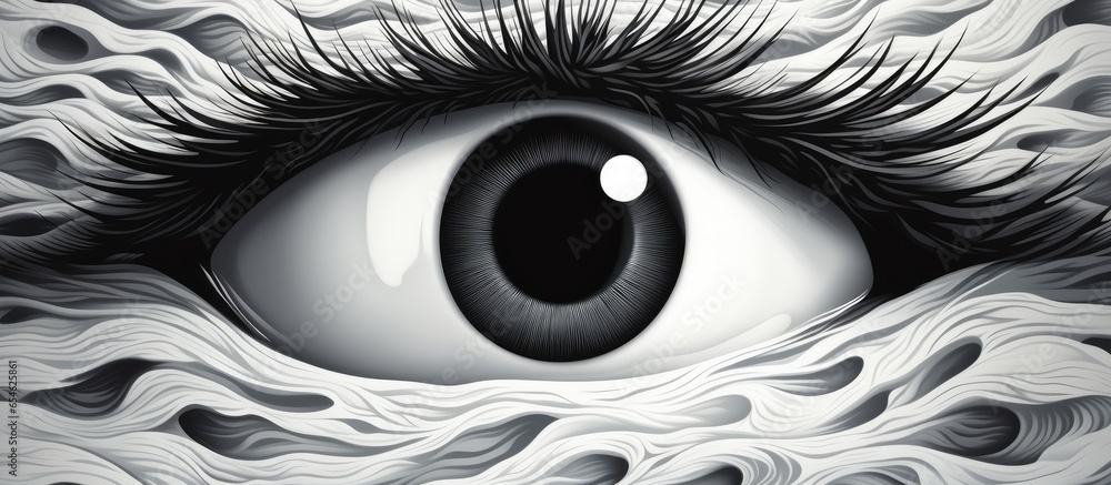 Surrealistic eye Psychology and philosophy sample Fractal background ...