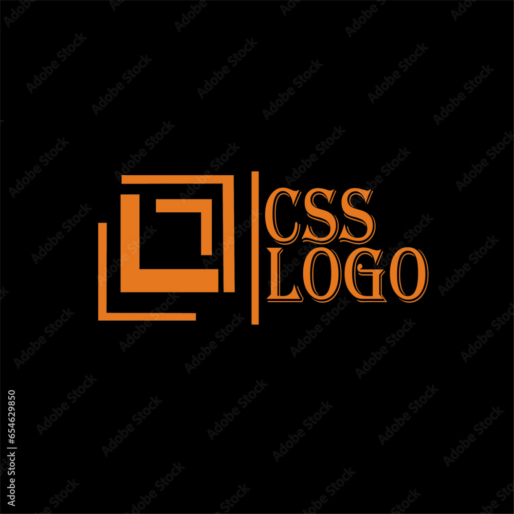 CSS New logo Stylish new logo heare 3D rander simble logo design Stock ...