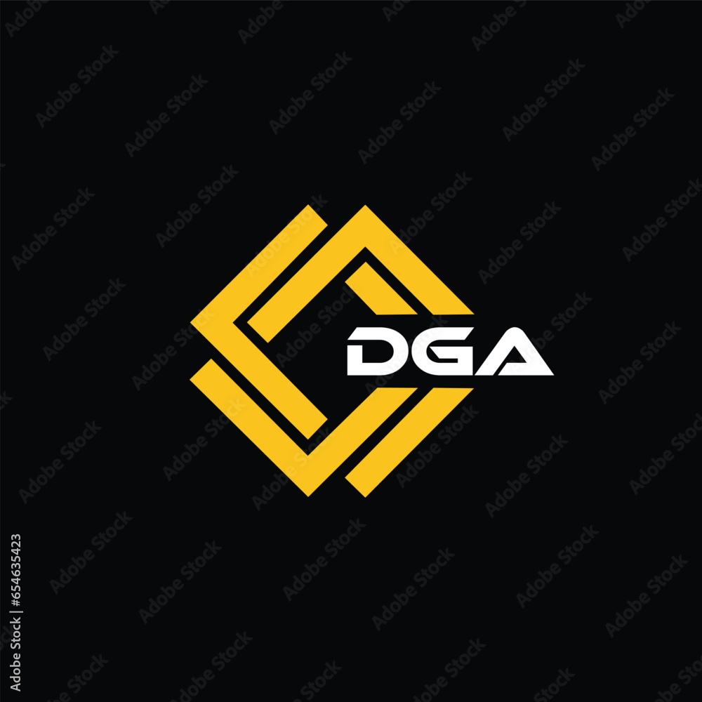 DGA letter design for logo and icon.DGA typography for technology ...