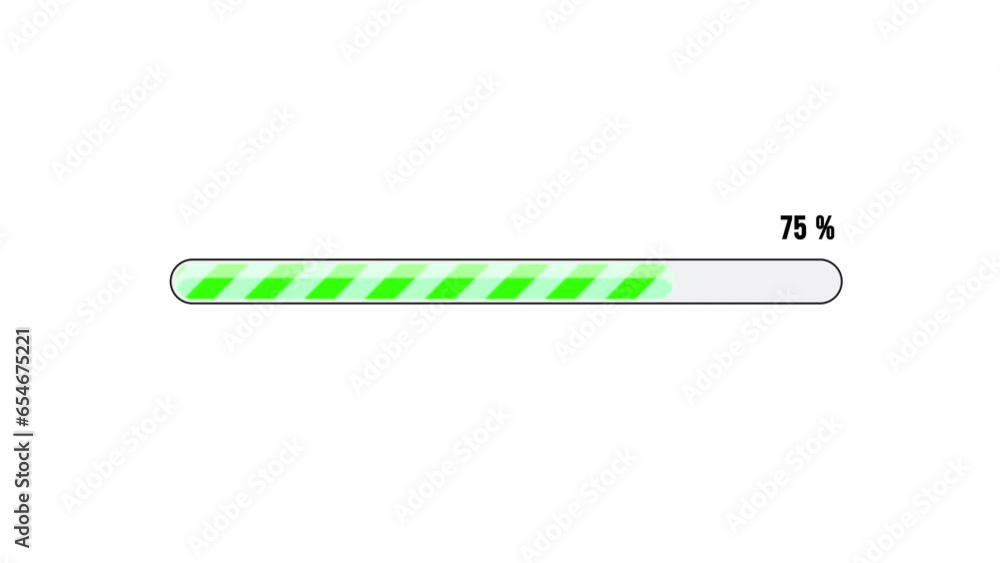 Vidéo Stock Loading bar animation, Loading buffer processing bar, Animated Loading bar on a ...