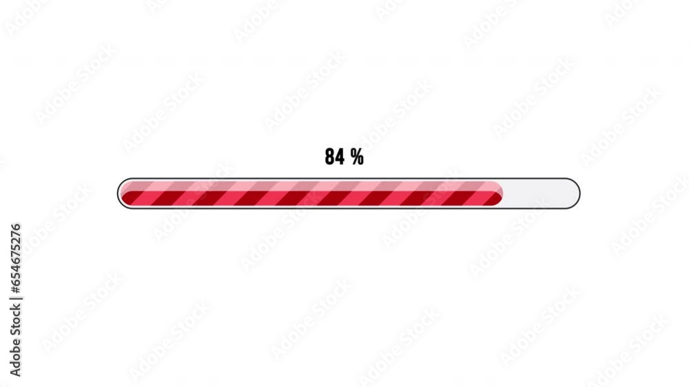 Loading bar animation, Loading buffer processing bar, Animated Loading bar on a white background ...