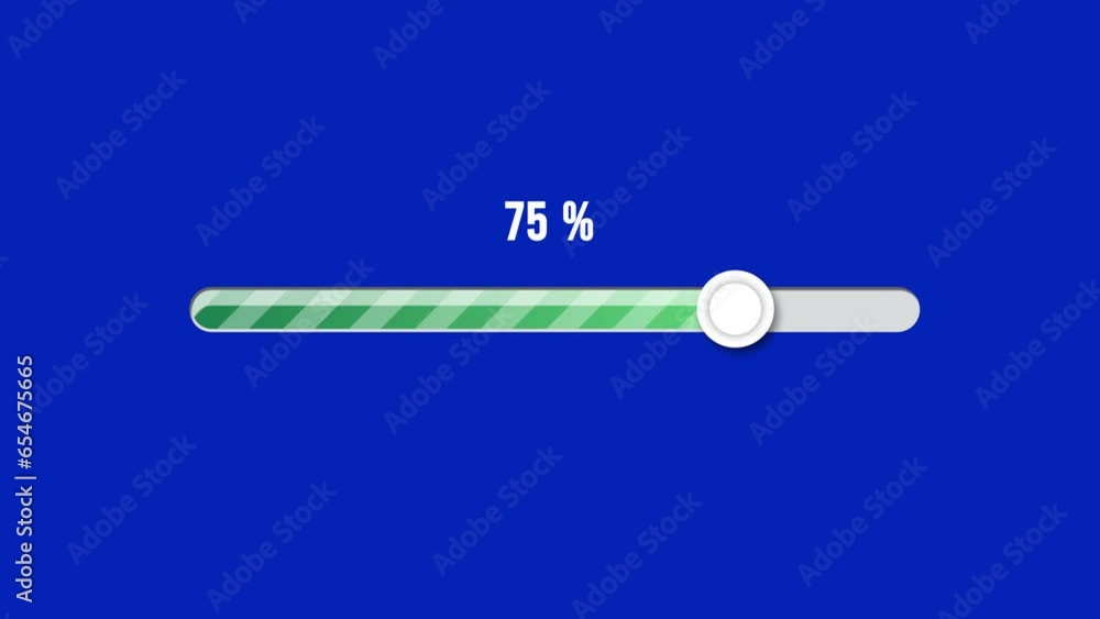 Vidéo Stock Loading bar animation, Loading buffer processing bar ...