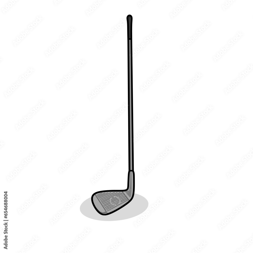 Vector illustration of bat golf lineart isolated on white background ...