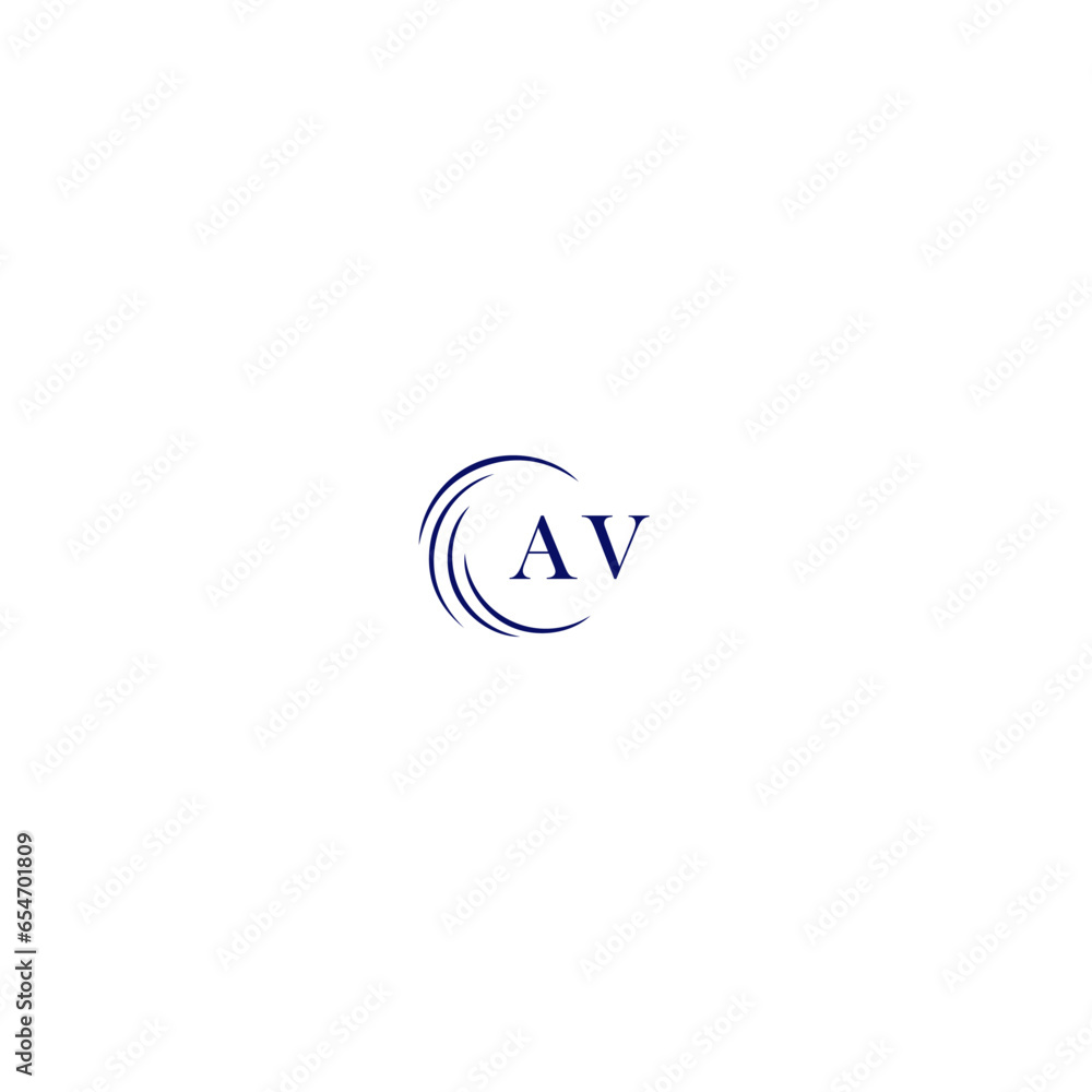 AV logo. A V design. White AV letter. AV, A V letter logo design ...