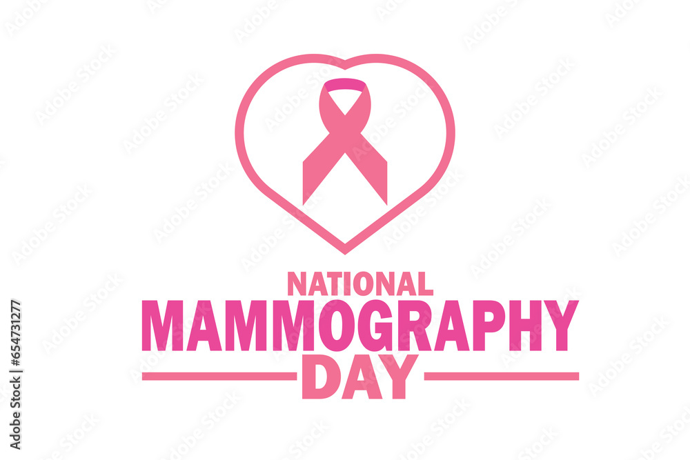 National Mammography Day. Health concept. Template for background ...