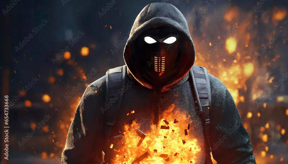 riot adult incognita unrecognizable man wearing plastic mask for ...