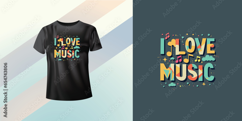 T shirt print design for musical people vector concept, Creative and ...