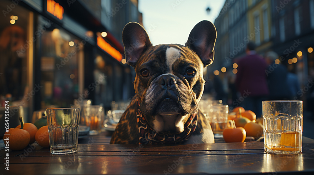 dog in a glass HD 8K wallpaper Stock Photographic Image Stock ...