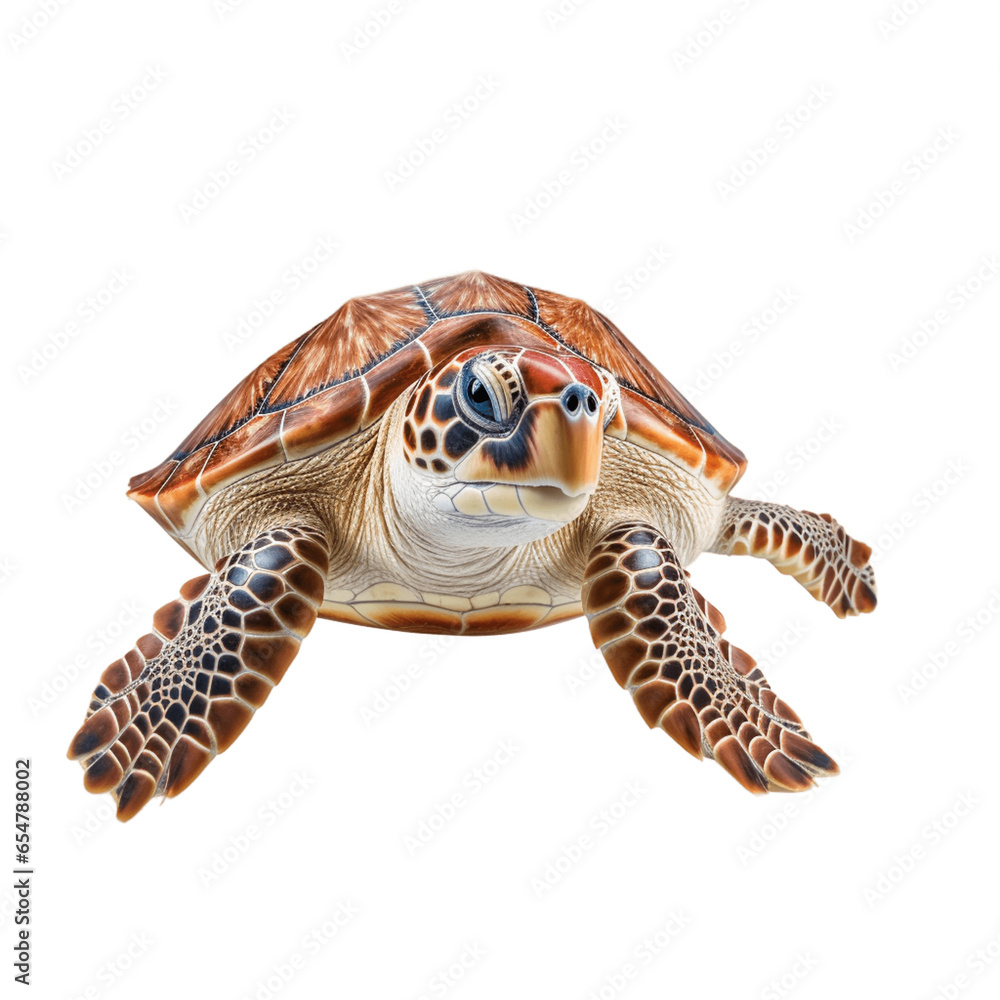 Sea turtle on transparent background PNG Stock Illustration | Adobe Stock