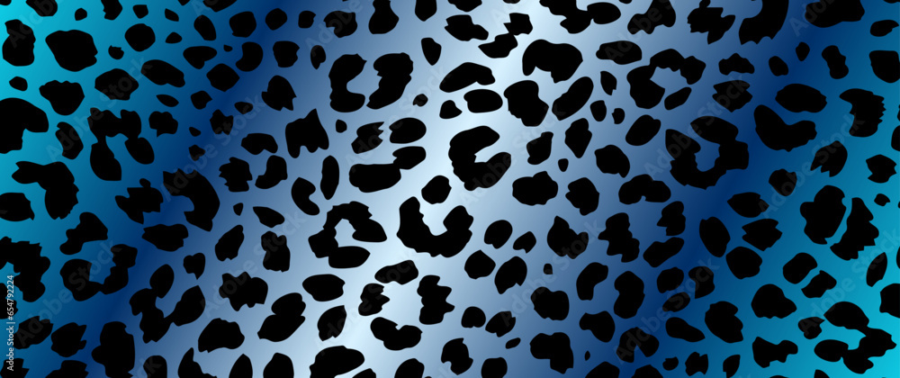 Premium blue cover design with leopard pattern and gradient. Luxury ...