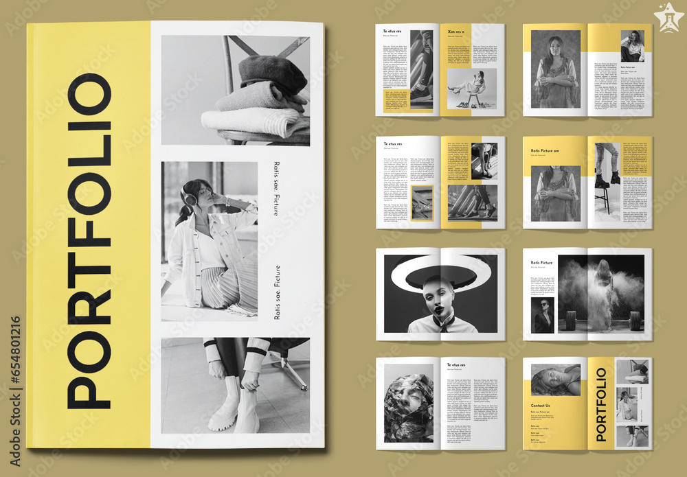 Portfolio Magazine Stock Template | Adobe Stock