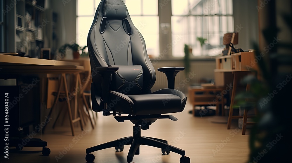 Empty Office Chair: Modern Design and Comfort for Productive Work of ...