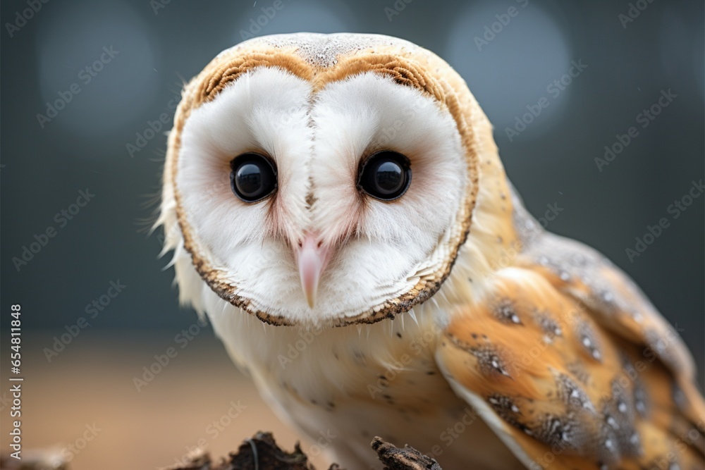 The common barn owls close up reveals its stunning transformational ...