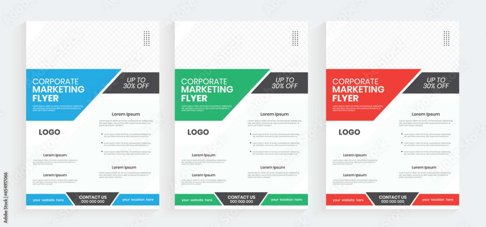 A4 size minimal corporate agency flyer design, Creative editable clean ...