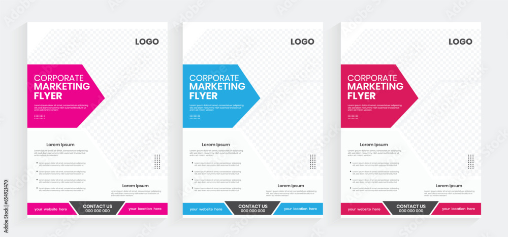 A4 size minimal corporate agency flyer material design, Customizable a4 ...