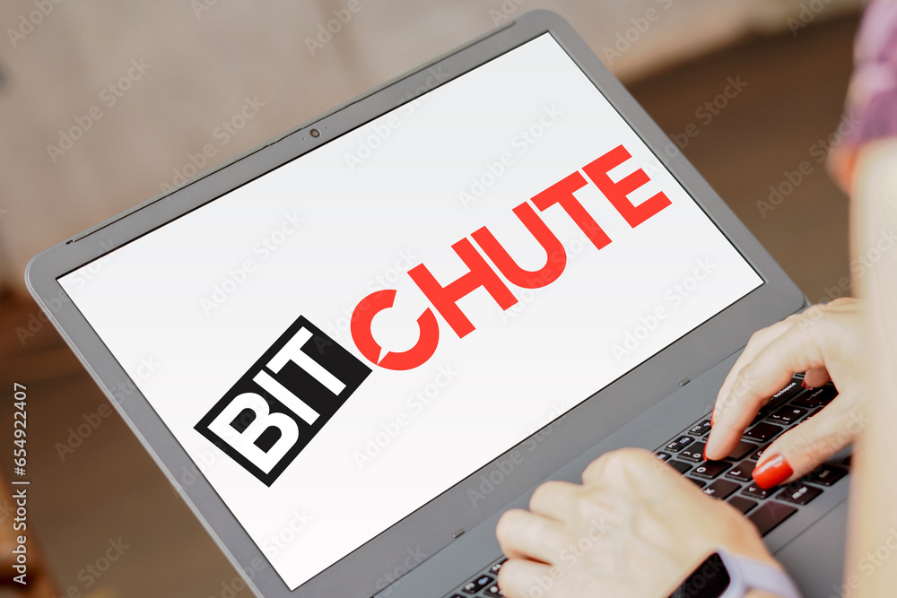 September 30, 2023, Brazil. In this photo illustration, the BitChute ...