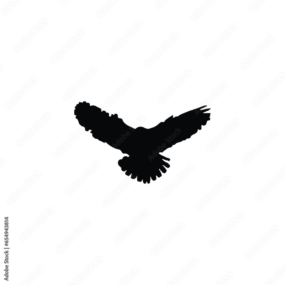 Falcon bird icon. Simple style wildlife poster background symbol ...