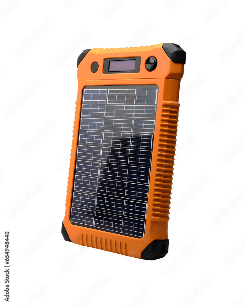Portable solar charger panel isolated PNG on transparent background, AI ...
