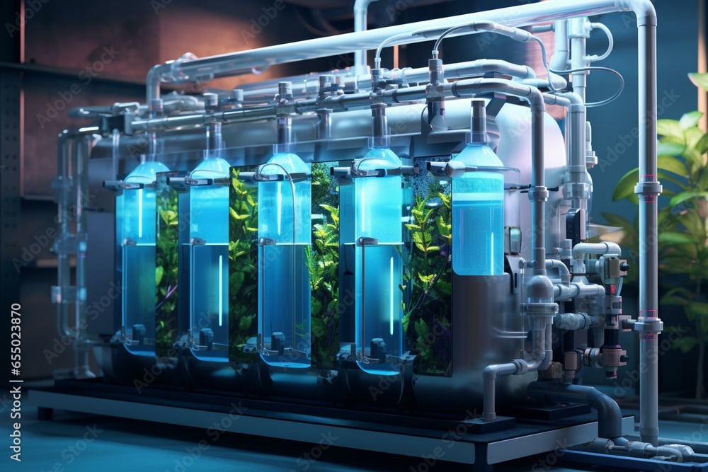 Automated water treatment system for purifying drinking water from a ...