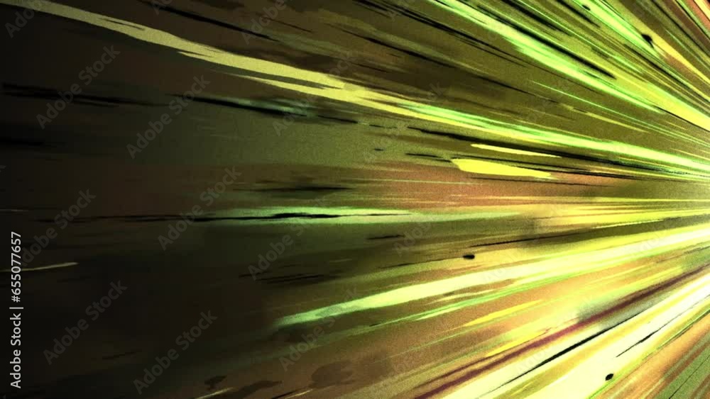 High-speed abstract speed lines animation. Cartoon animated orange ...