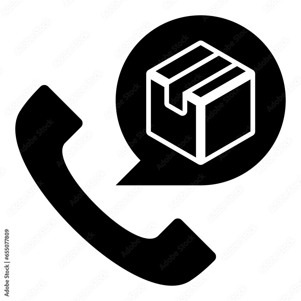 Customer Service Icon. Included in Delivery Glyph Icon. A simplified ...