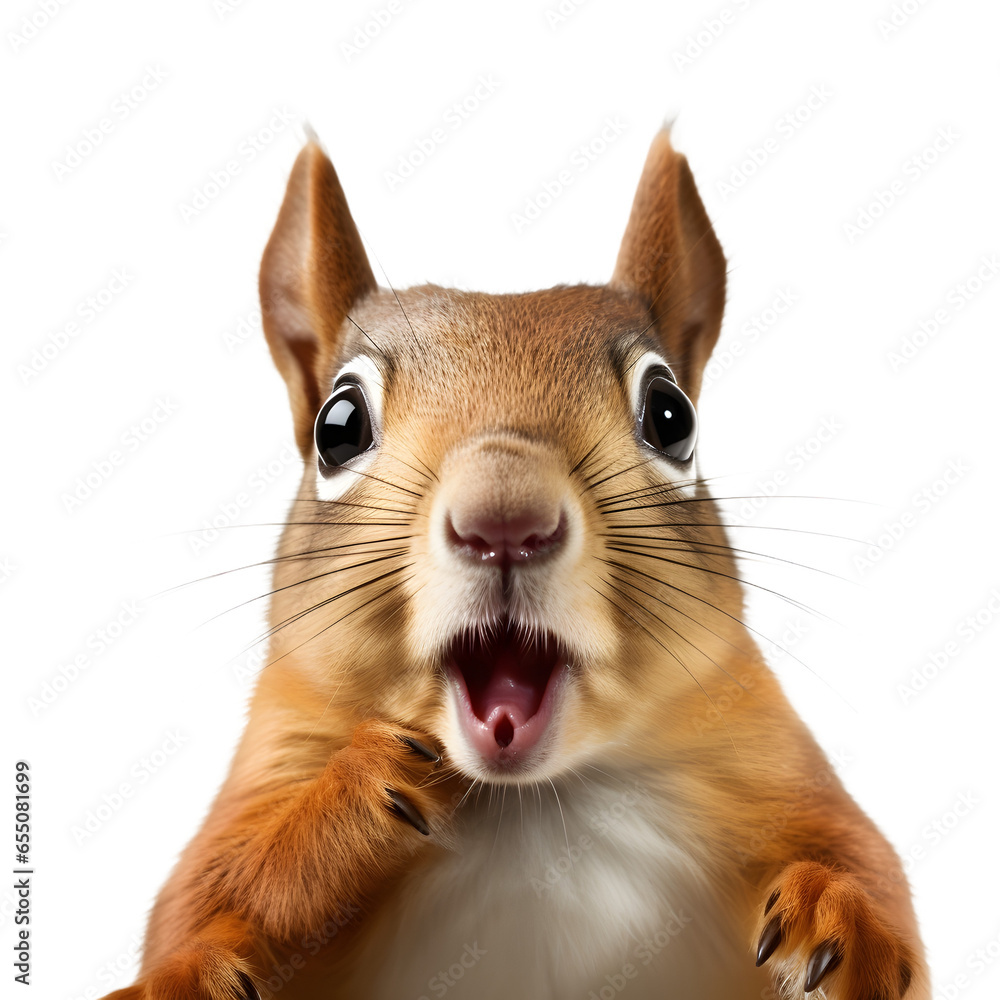 squirrel with nut, transparent PNG background, white background ...