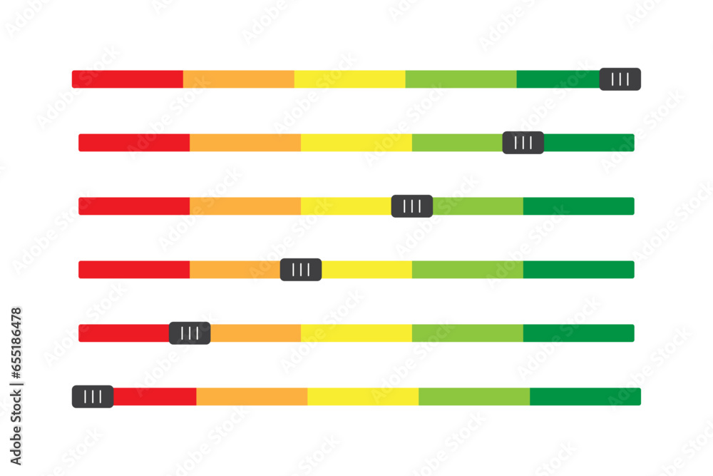 Feedback slider or level scale for rating happy neutral sad angry ...