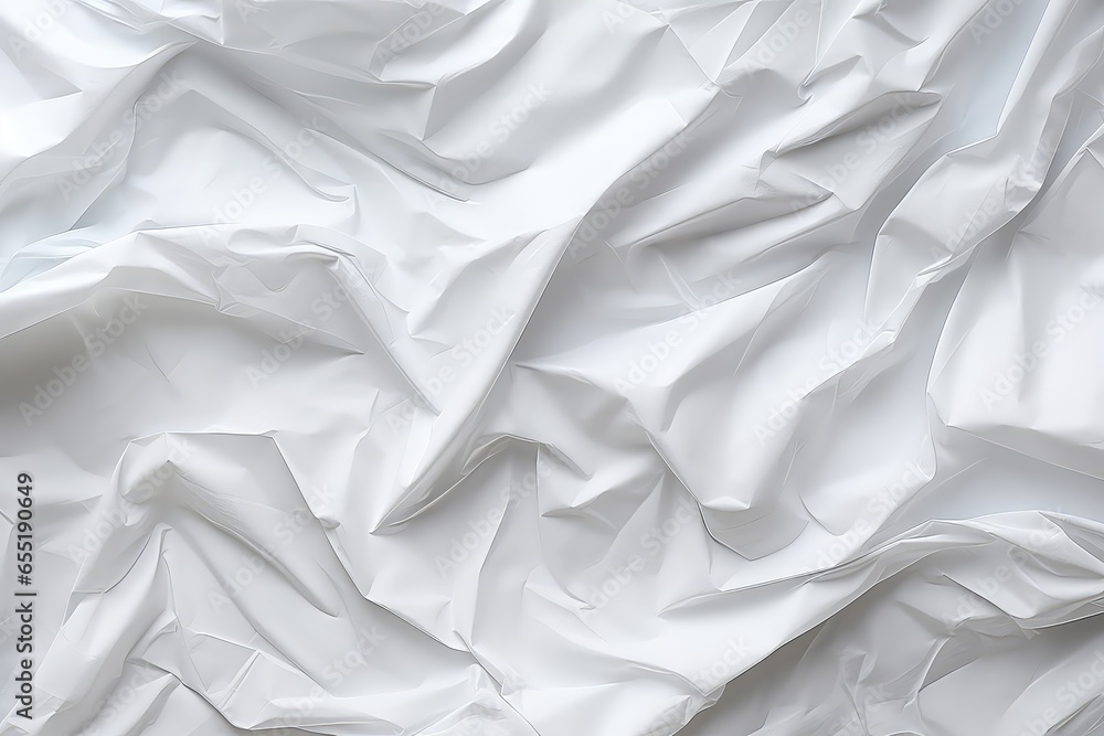 Foto de Crumpled White Paper Poster Texture Mockup . Сoncept Graphic ...