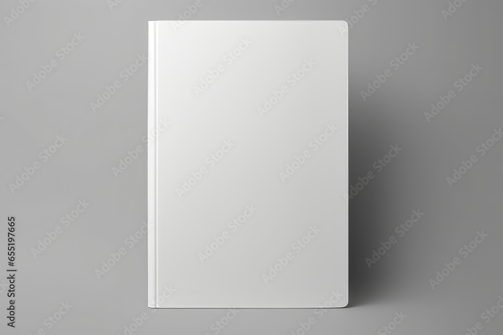 Vertical Blank Book Template Mockup . Сoncept Blank Book Mockup ...