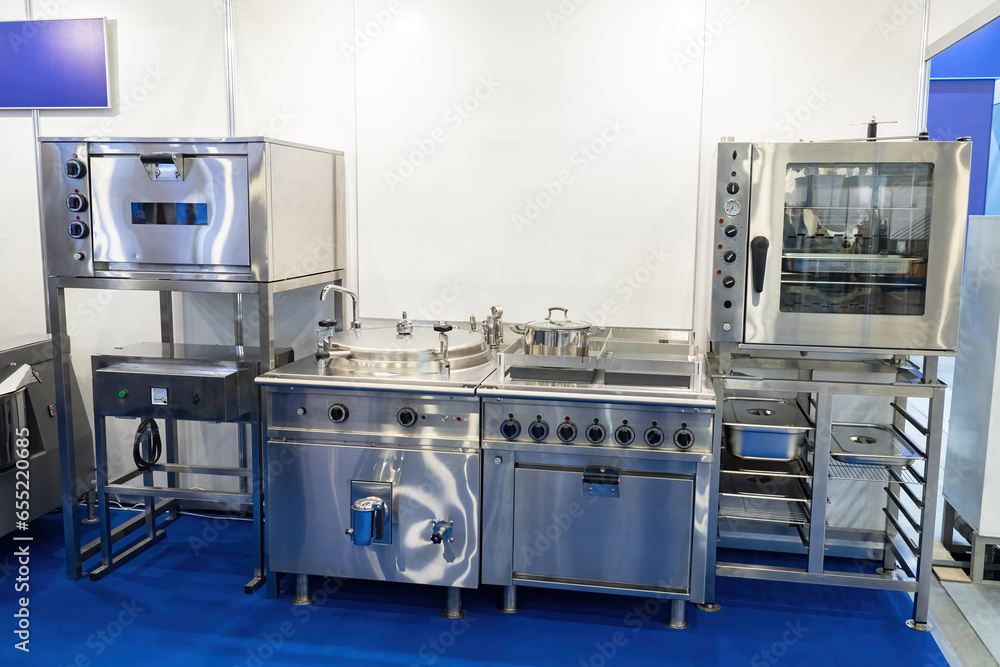 Industrial kitchen equipment. Modern restaurant technologies. Equipment ...