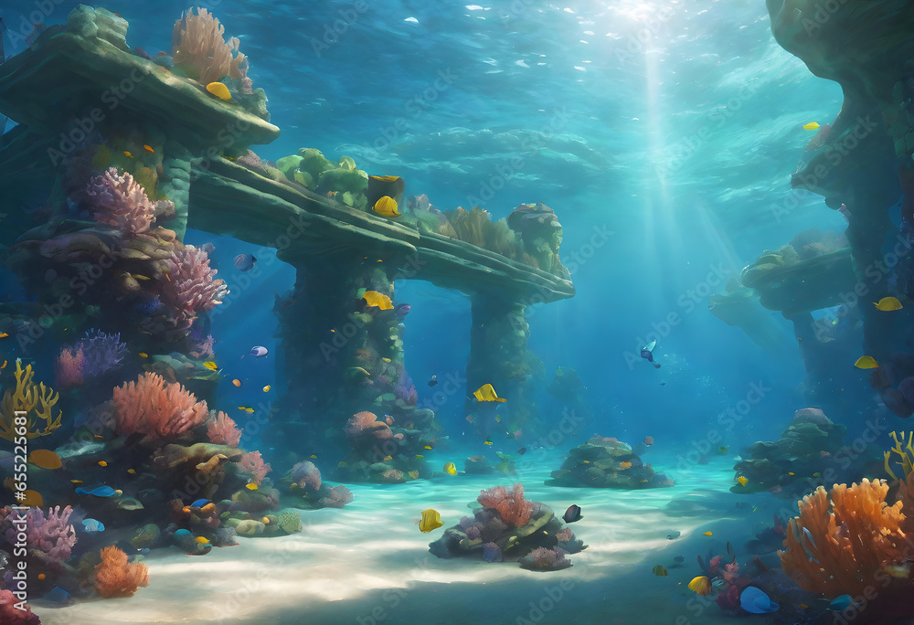 Underwater. Ocean. Sea Life. Marine. Coral Reef. Aquatic. Diving ...