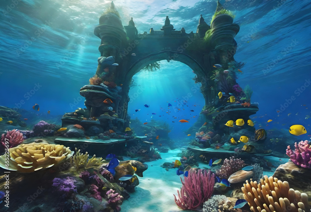 Underwater. Ocean. Sea Life. Marine. Coral Reef. Aquatic. Diving ...