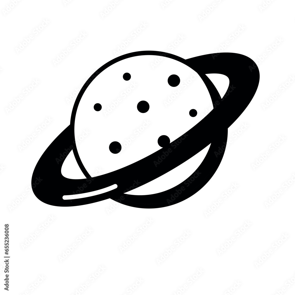 Planet icon, Celestial body symbol, Space illustration, Astronomical ...