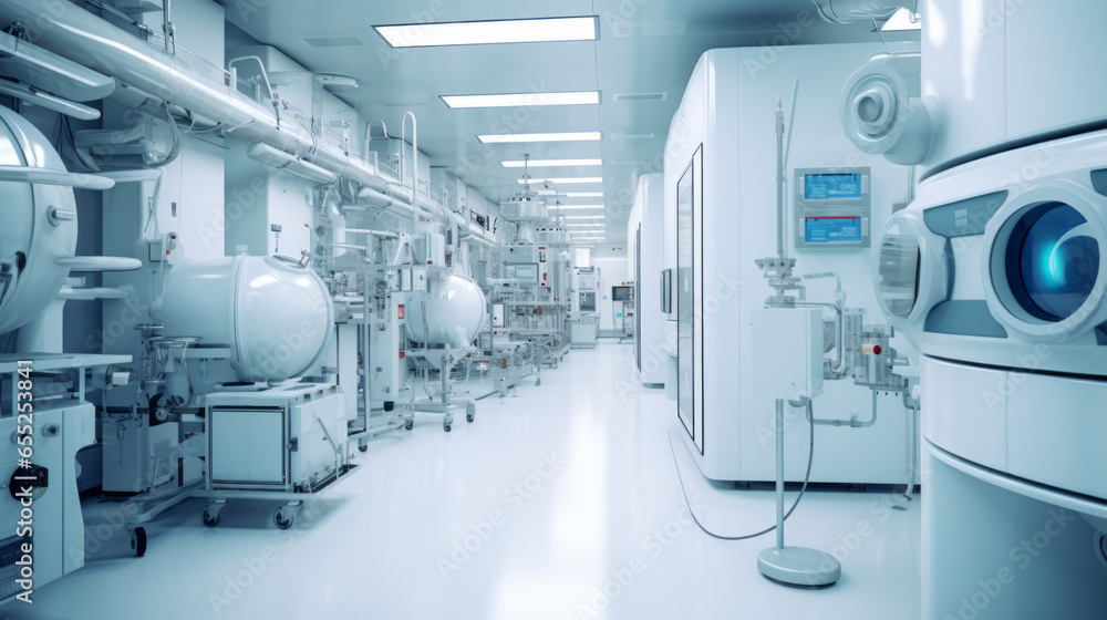 A pharmaceutical quality control lab, ensuring medications meet strict ...