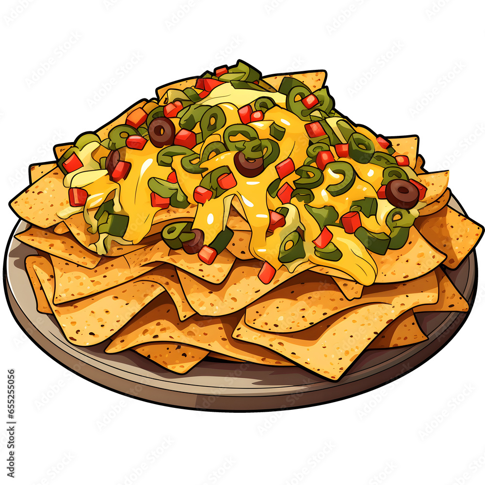 cartoon clipart of Nachos with cheese, football clipart, transparent ...