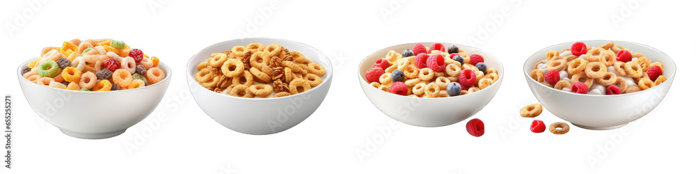 Breakfast Cereal clipart collection, vector, icons isolated on ...