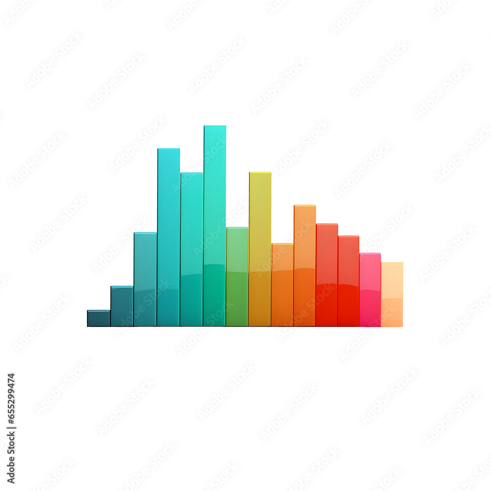 Minimalistic Bar Chart Icon, business clipart, transparent background ...