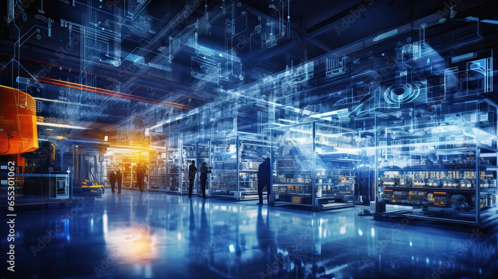 Predictive Maintenance, Futuristic Background for Industrial IoT ...