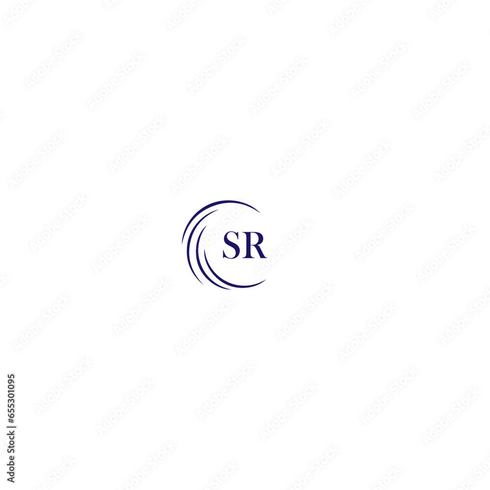 SR logo. S R design. White SR letter. SR, S R letter logo design ...