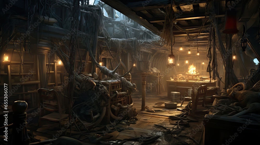 Eerie glimpses inside the legendary Flying Dutchman ghost ship reveal ...