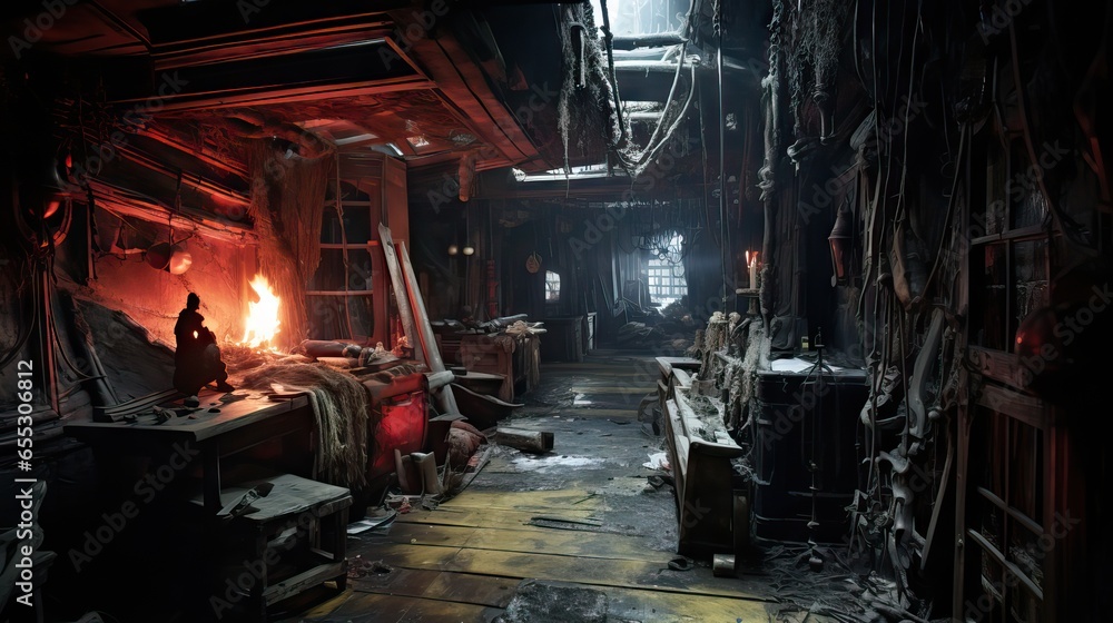 Eerie glimpses inside the legendary Flying Dutchman ghost ship reveal ...