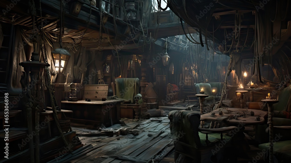Eerie glimpses inside the legendary Flying Dutchman ghost ship reveal ...
