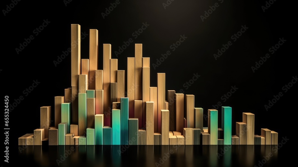 Capital gains are symbolized by a bar graph showing the growth of ...