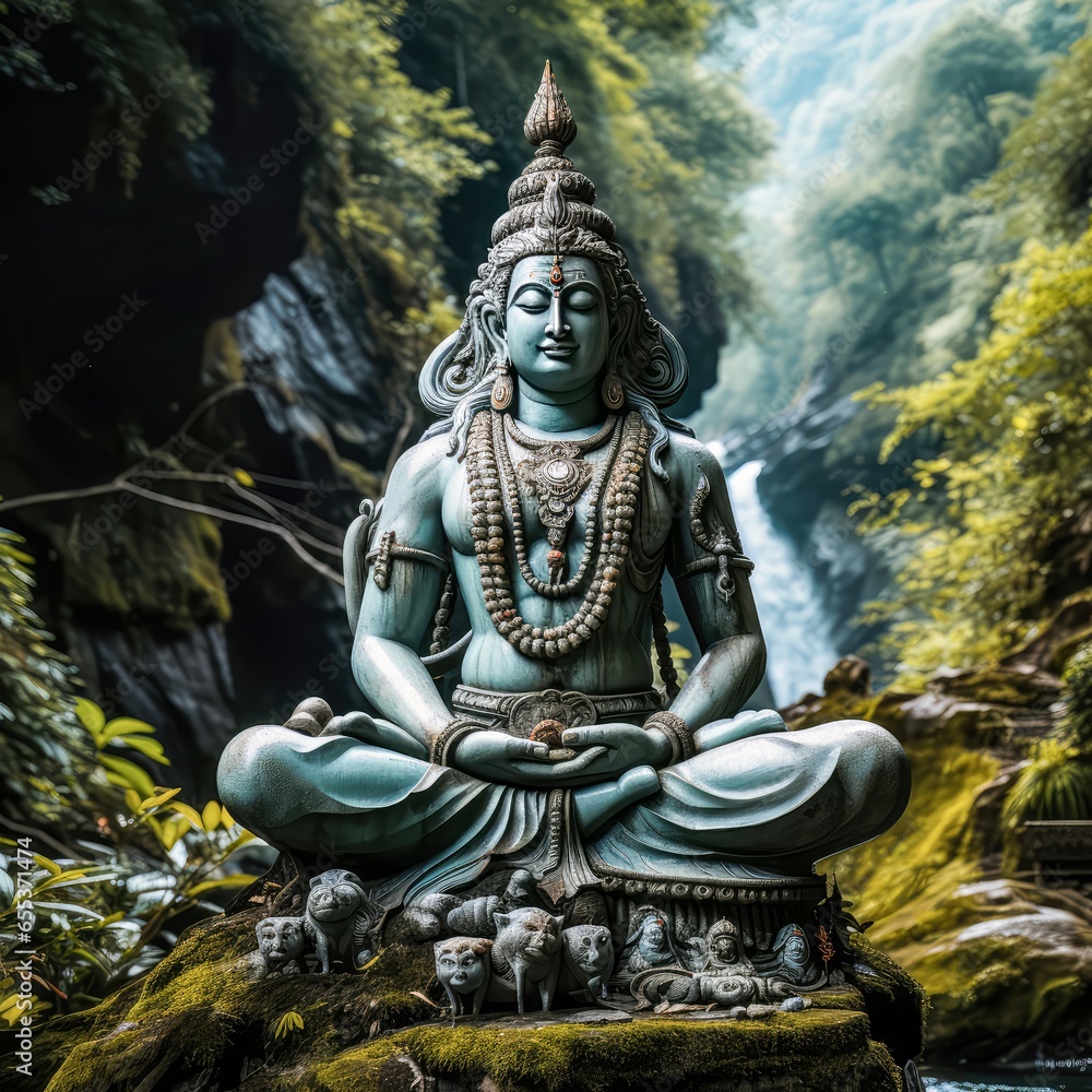 Awe-Inspiring Statue of Lord Shiva, a Symbol of Creation, Preservation ...