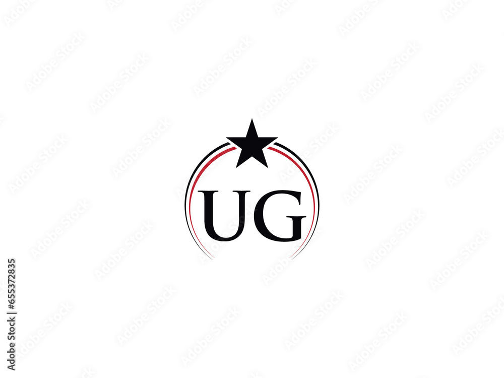 Ug, ug Png Logo, Premium Initial Ug Logo Letter Vector Png Stock ...
