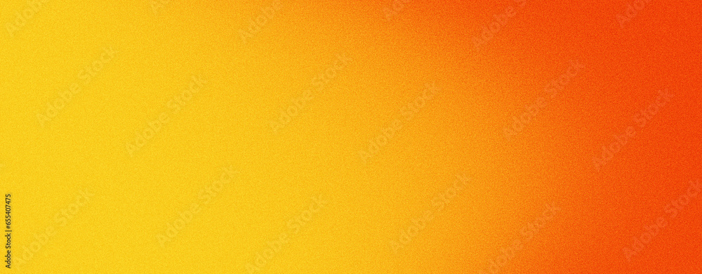 Orange yellow gradient background wide web header grainy texture ...